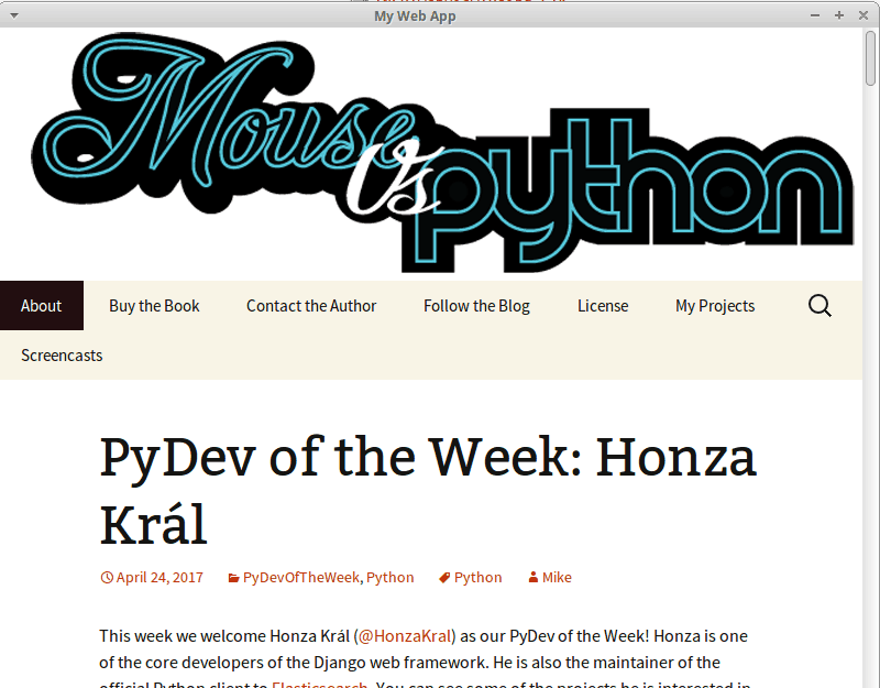 Getting Started with pywebview - Mouse Vs Python
